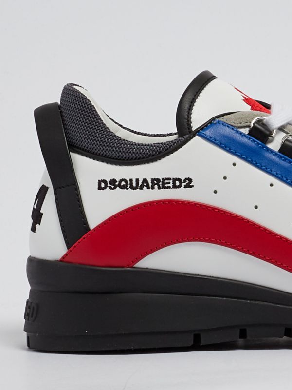 Dsquared2 men's running sneakers in leather White | Caposerio.com