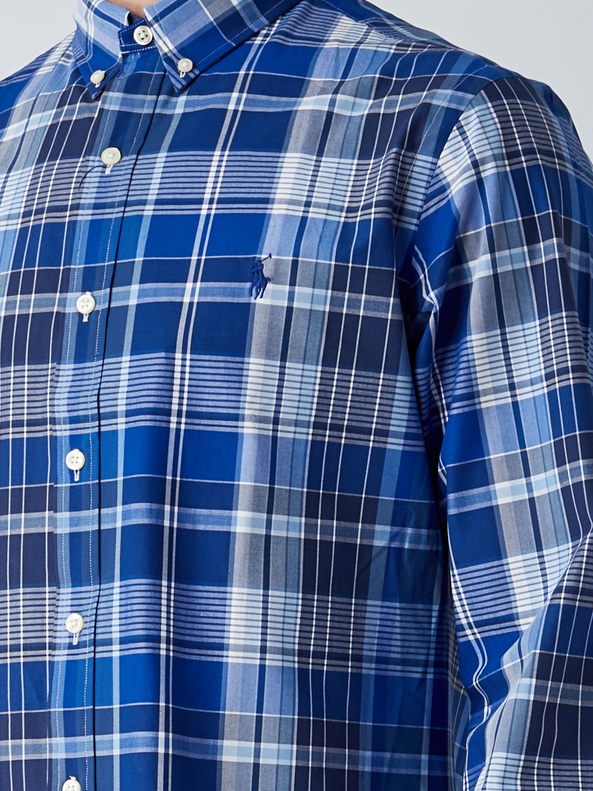 Polo Ralph Lauren Mens Slim Fit Stretch Shirt Blue