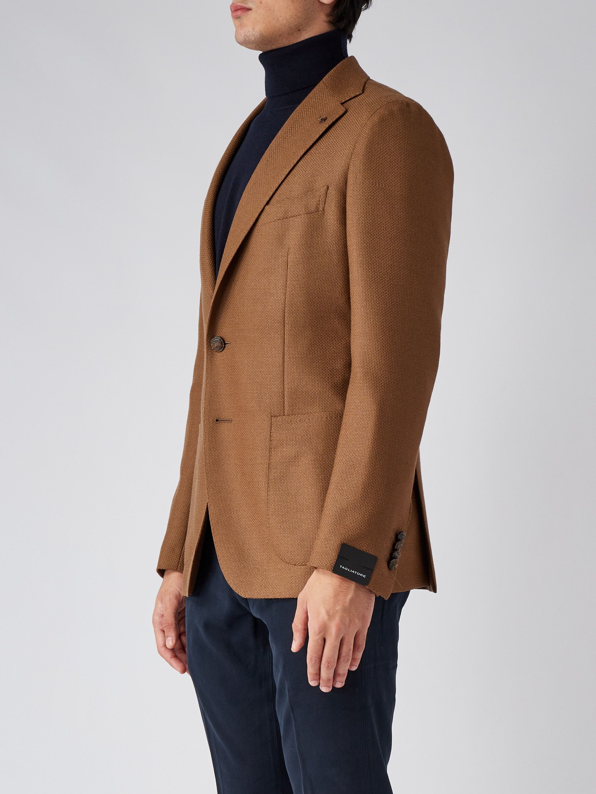 Giacca uomo Tagliatore in lana Cammello | Caposerio.com