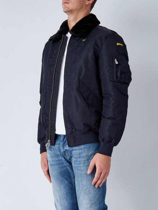 Blauer Bolton men's bomber jacket Navy | Caposerio.com