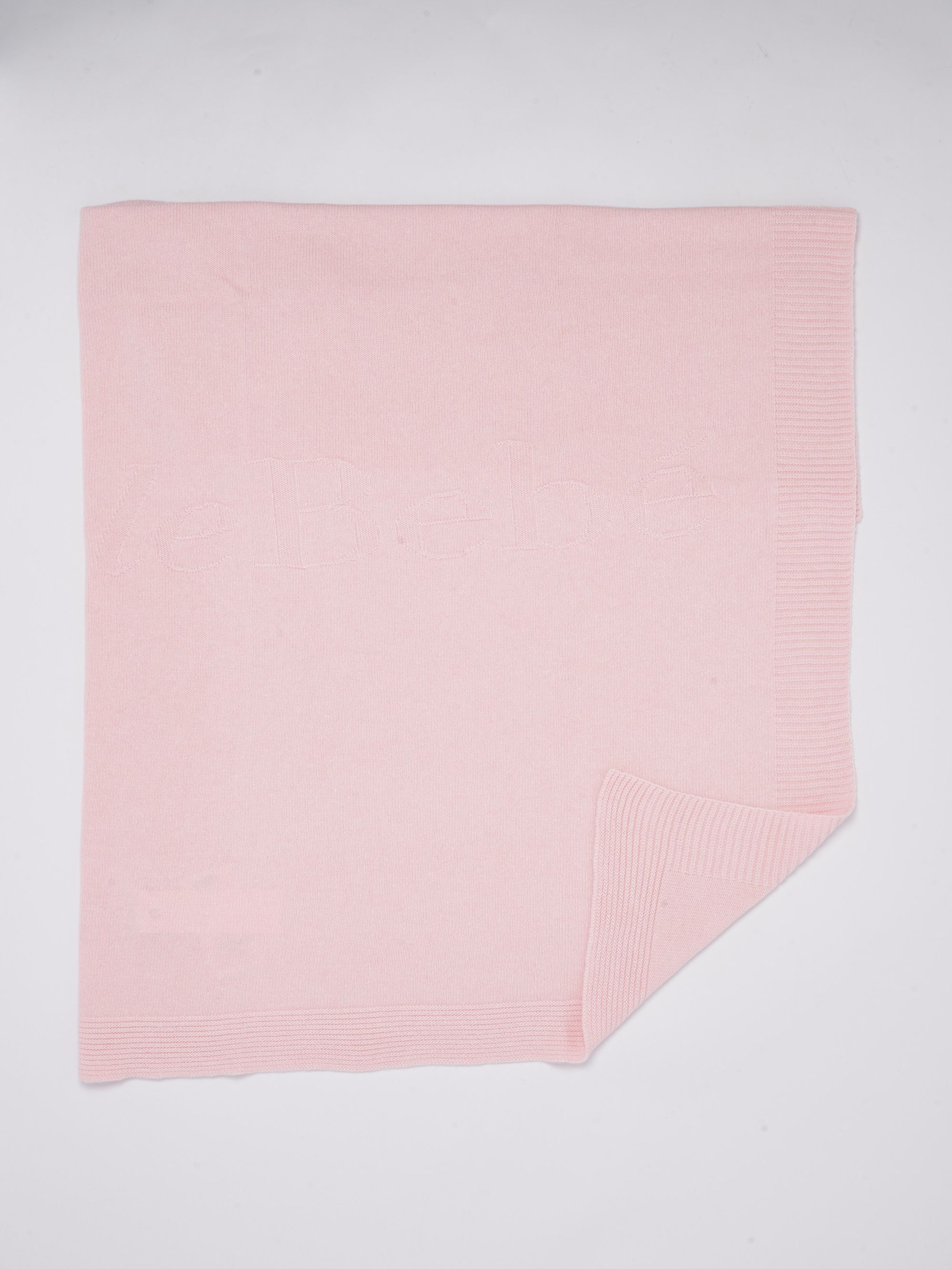 Le Bebè newborn blanket with inlay logo Rose | Caposerio.com