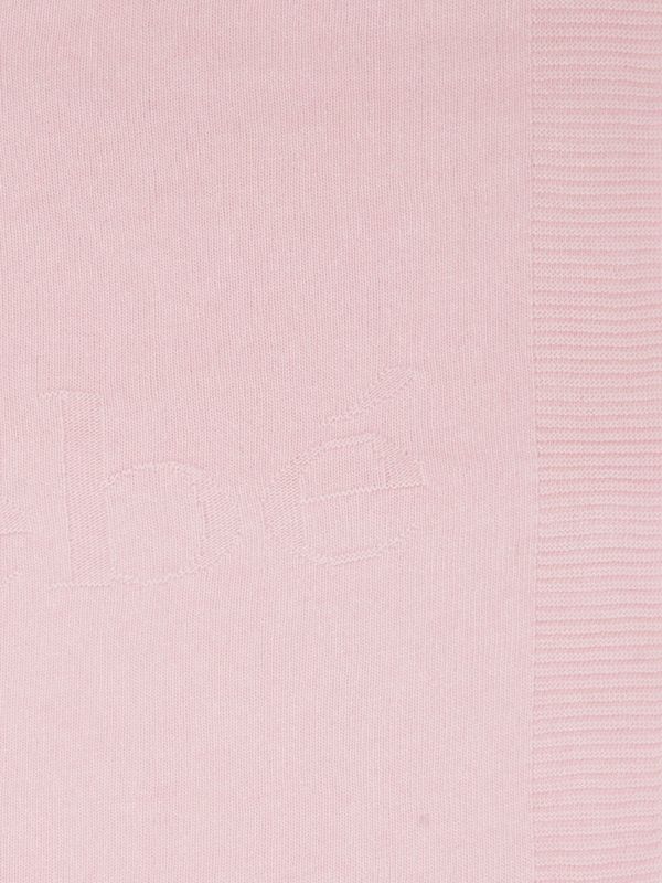 Le Bebè newborn blanket with inlay logo Rose | Caposerio.com