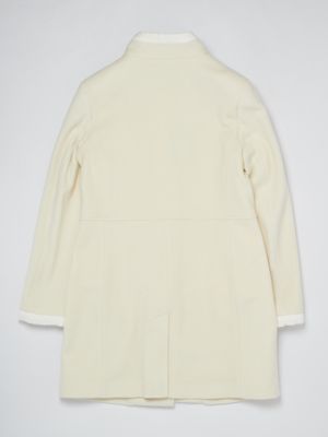Fay Virginia girl's coat in wool blend Ivory | Caposerio.com
