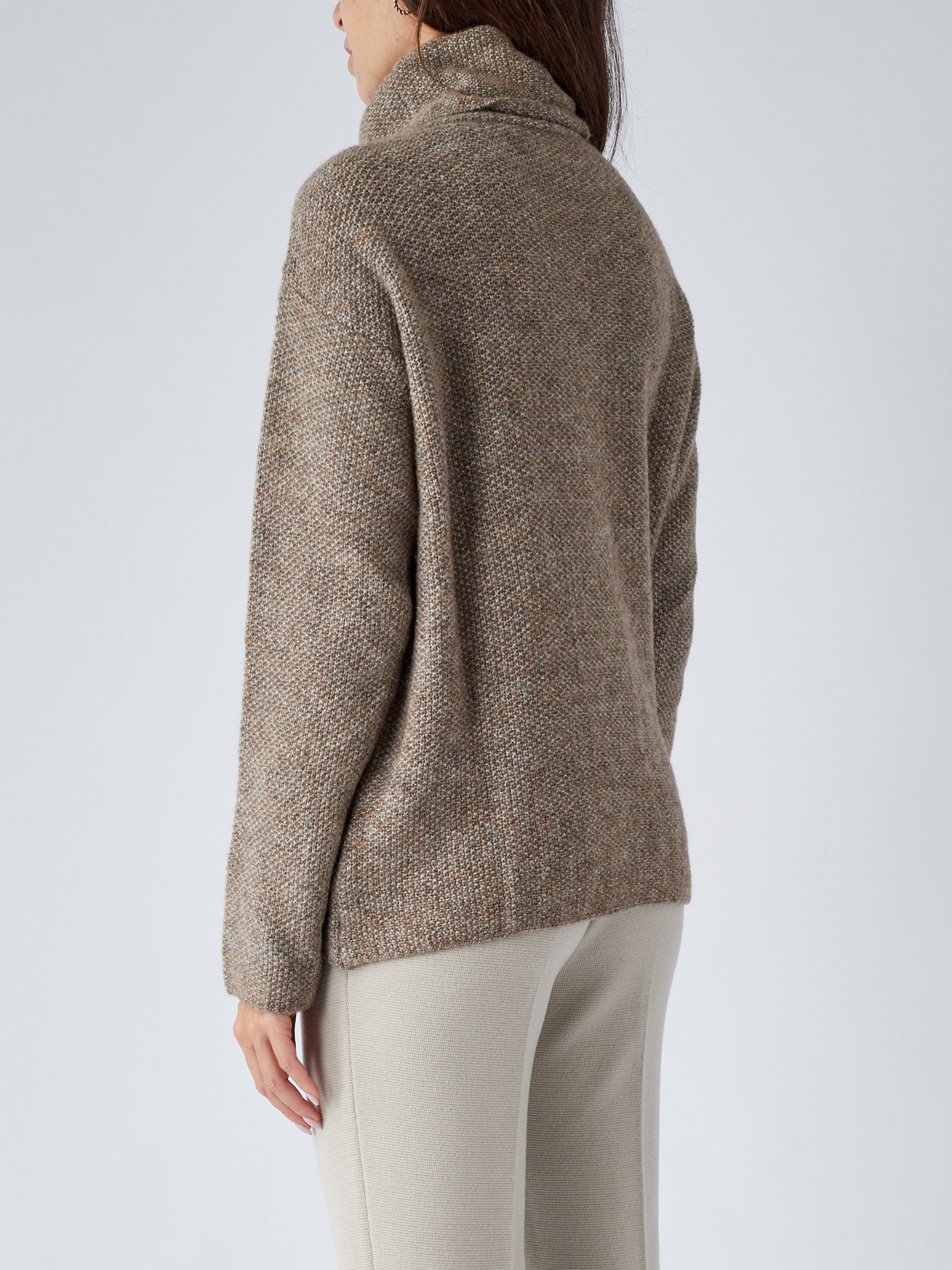 Gran Sasso Damen-Rollkragenpullover aus Alpaka-Mischung Braun | Caposerio.com