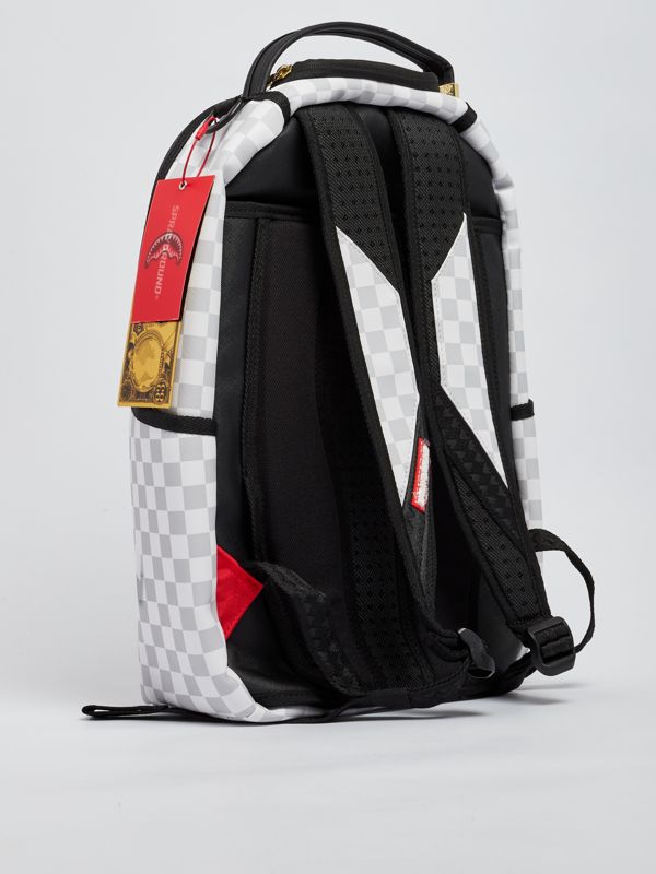Sprayground child backpack with 3D print White-Grey | Caposerio.com
