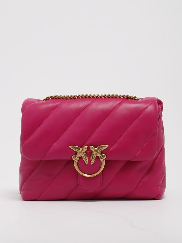 Borsa donna Pinko Love Puff Big in pelle 100037a0f2 Rosa | Caposerio.com