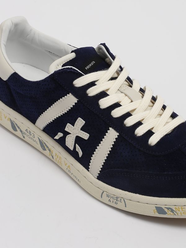 Sneakers Premiata Bonnie 6763 en cuir pour homme bonnie6763 Bleu Marine ...