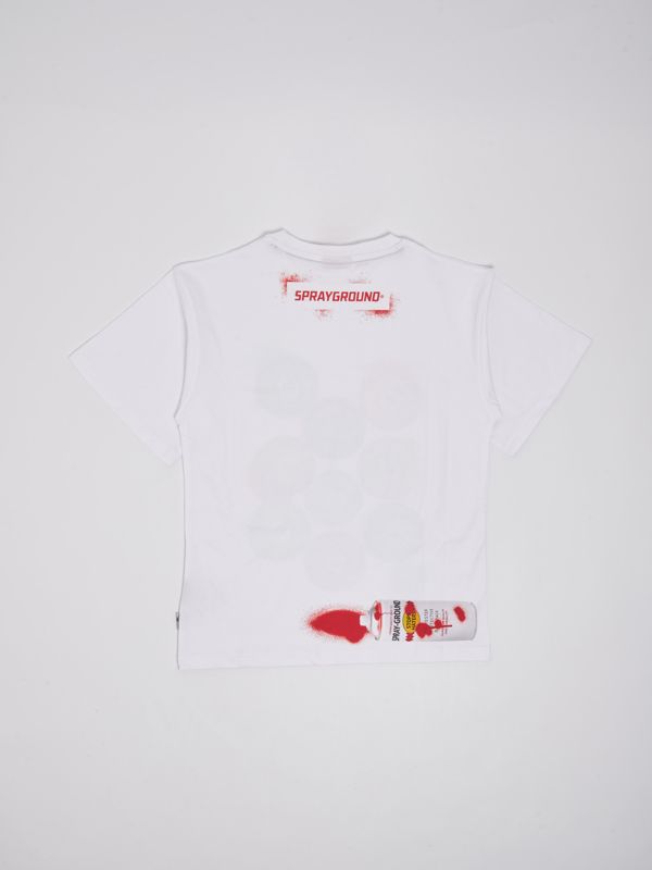 Sprayground kid's T-shirt in cotton spy1001 White | Caposerio.com