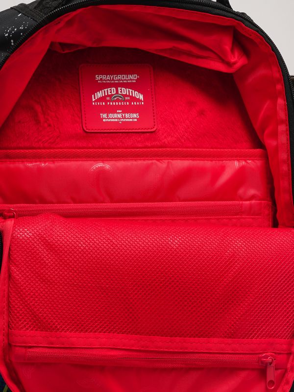 Sprayground Earth Day baby backpack 910b5936nsz Black-Royal | Caposerio.com