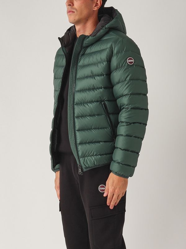Colmar men's down jacket in recycled fabric Green | Caposerio.com