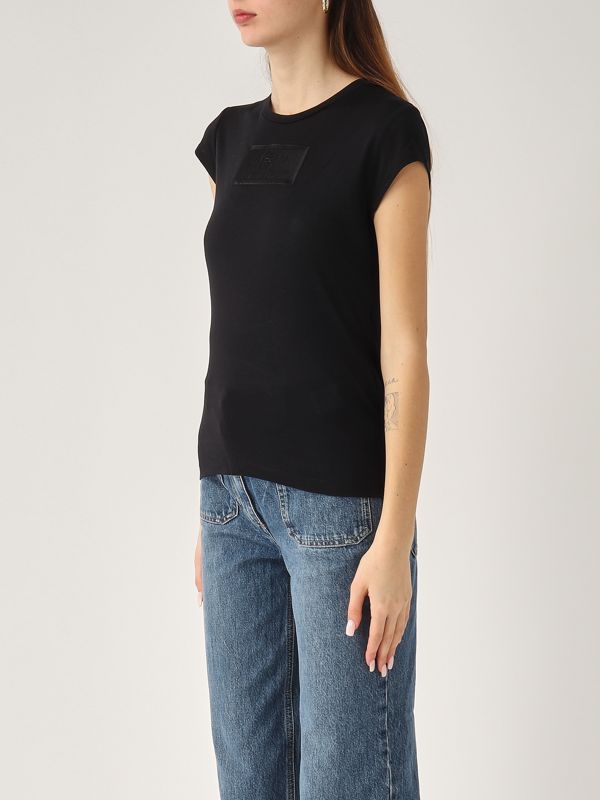 Women's modal T-shirt ma00451e2 Black | Caposerio.com