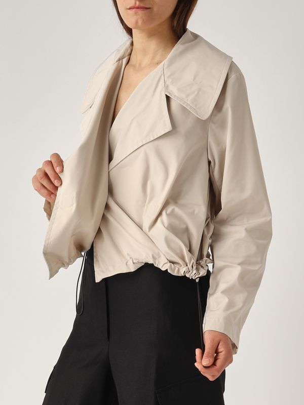 Giacca donna in tessuto cangiante f5sw32 Pomice | Caposerio.com