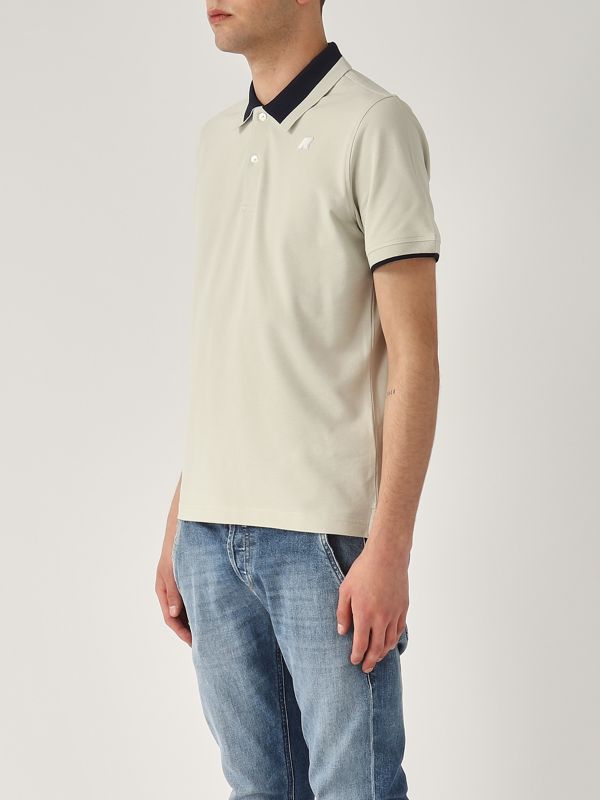 Polo uomo Ventoux Pique in cotone stretch k1125fw Beige | Caposerio.com