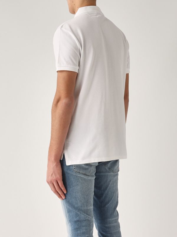 Cotton pique polo shirt for men 710548797 White | Caposerio.com