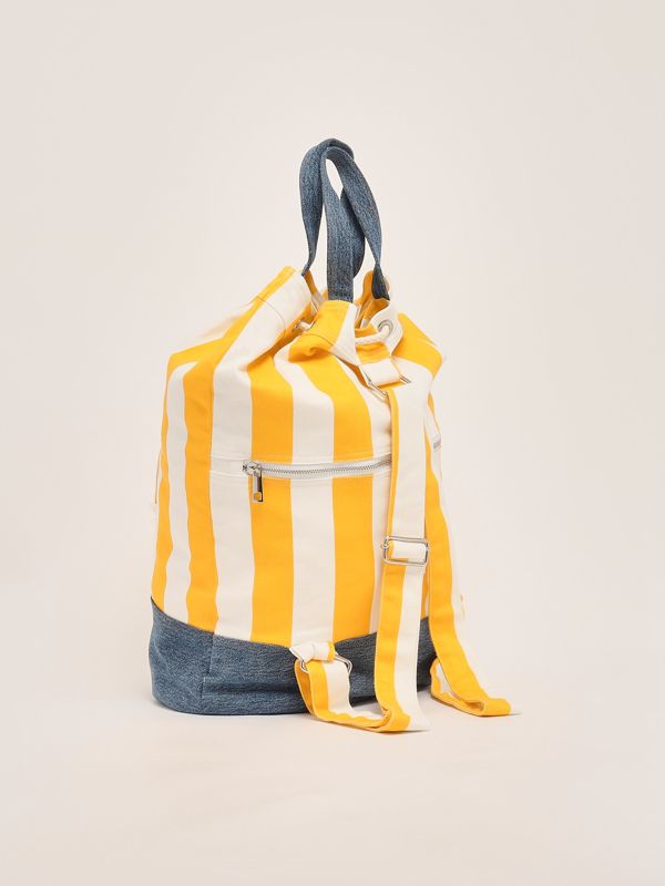 Men's canvas backpack beap001 Yellow | Caposerio.com