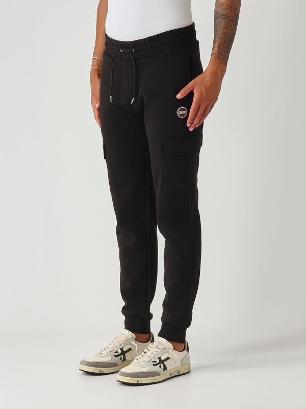 Colmar Modish stretch cotton jogger pants for men - Black | Caposerio.com