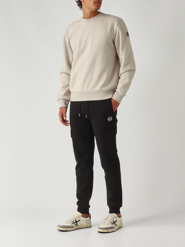 Colmar Modish stretch cotton jogger pants for men - Black | Caposerio.com