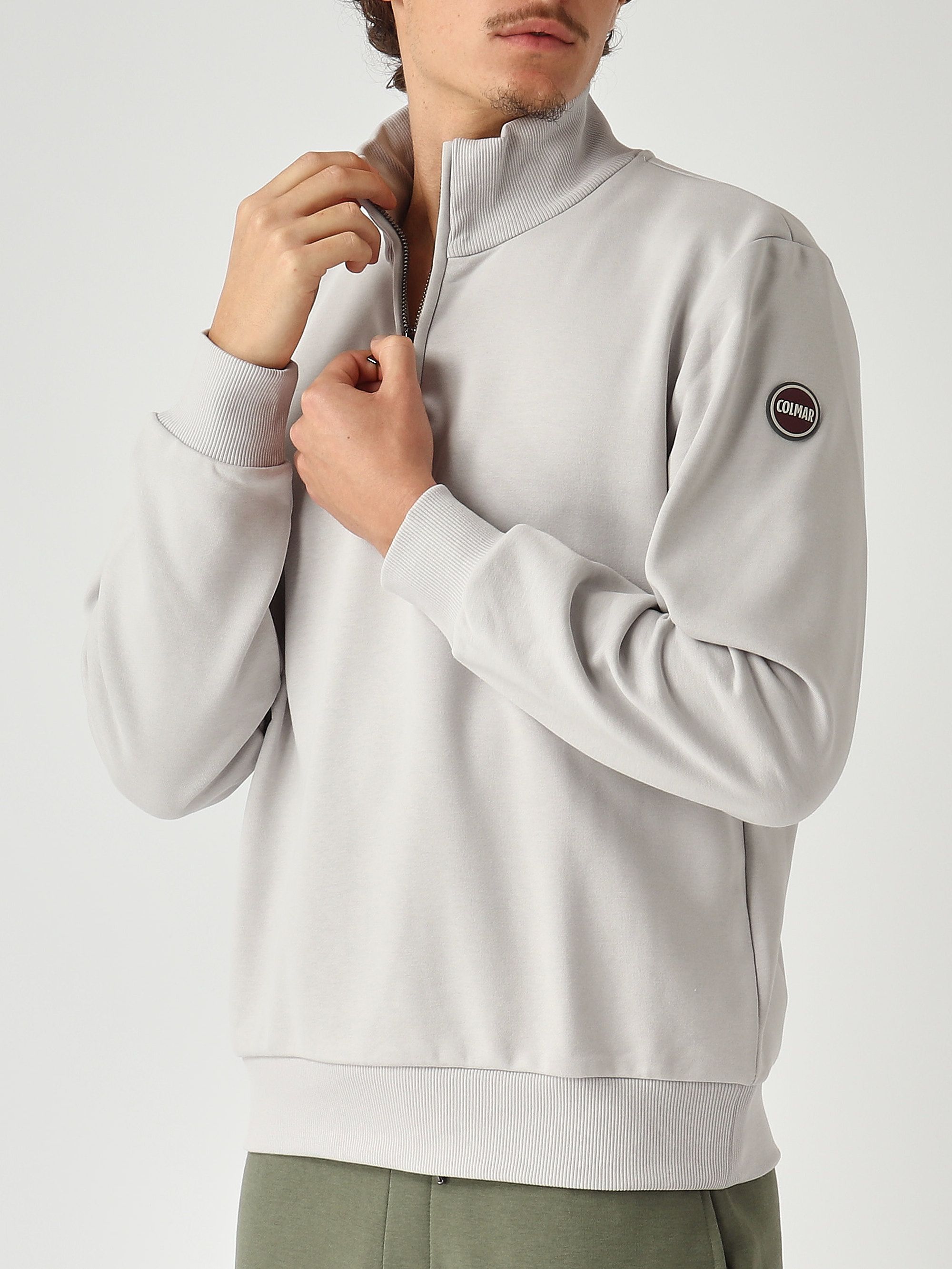 Men's cotton-blend sweatshirt 6255r1wx Ice | Caposerio.com