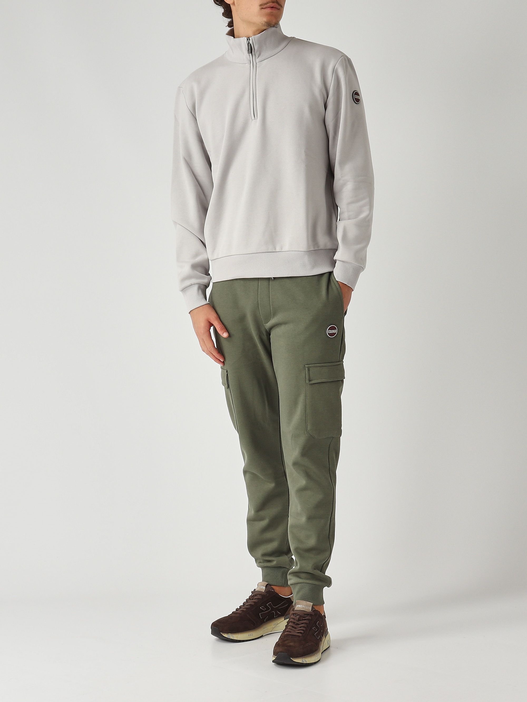 Men's cotton-blend sweatshirt 6255r1wx Ice | Caposerio.com
