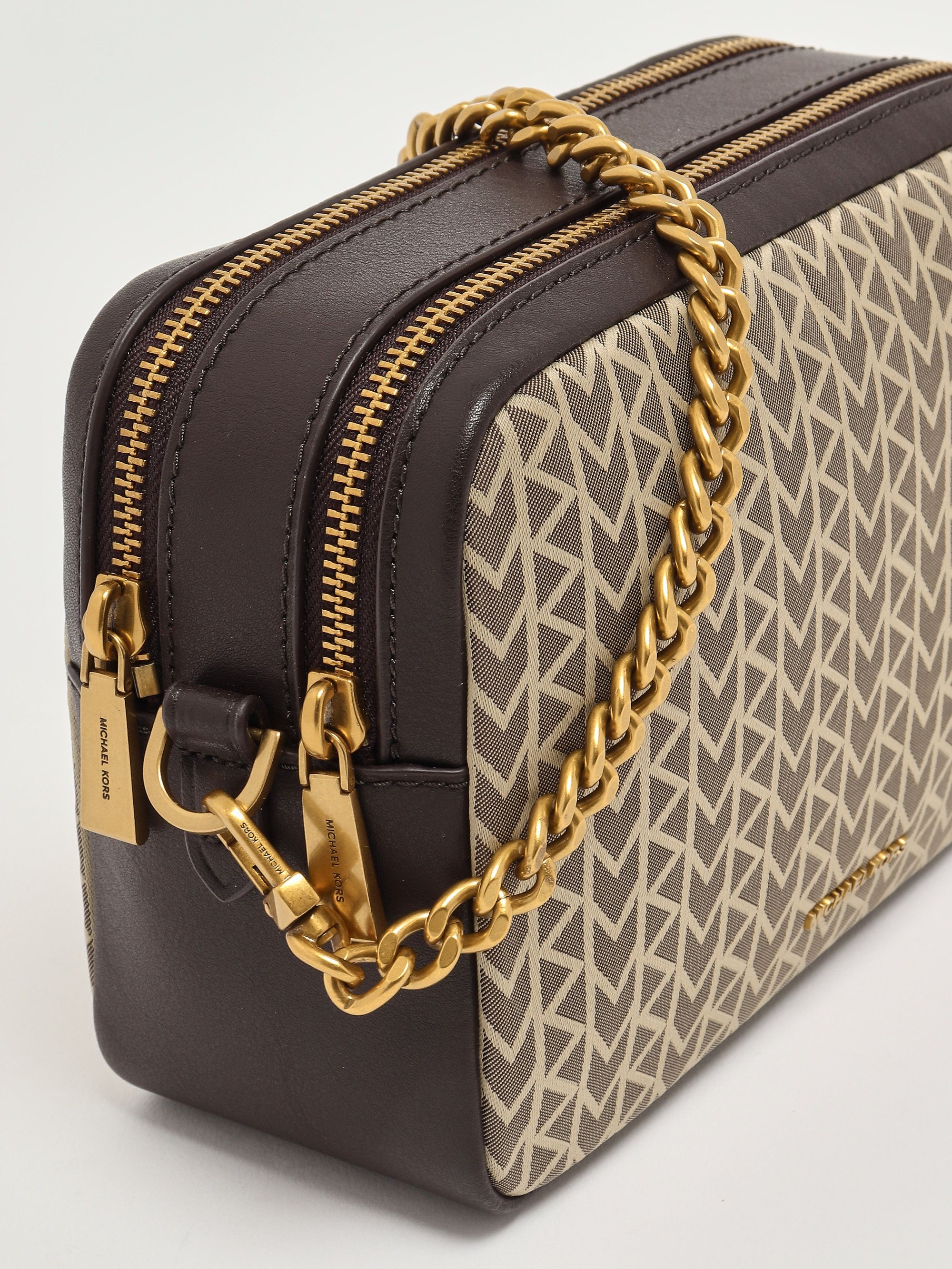 Michael Kors Bryant faux leather bag for women - Natural | Caposerio.com