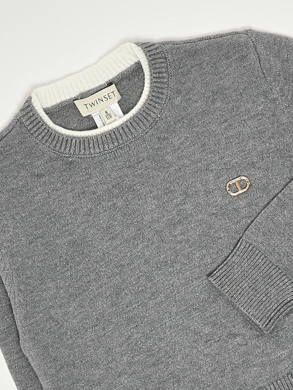 Pull en viscose pour fille 252gj3011 Gris | Caposerio.com