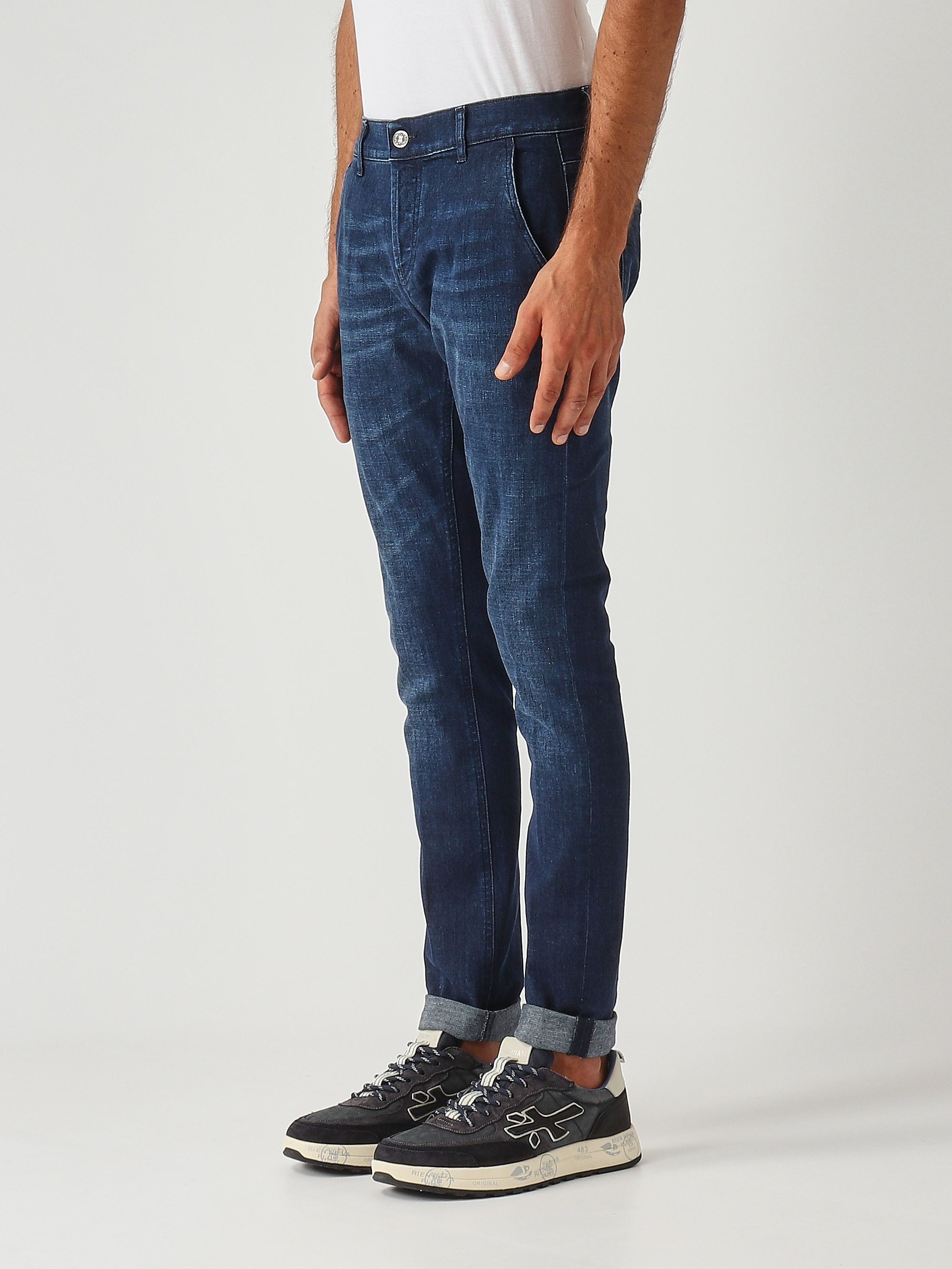 Konor skinny fit left hand stretch denim jeans for men ...