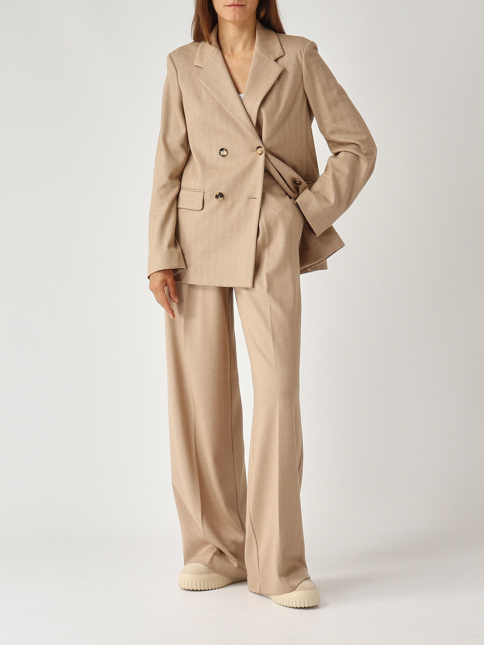 MM Max Mara Women's Cali pants in viscose blend - Camel | Caposerio.com
