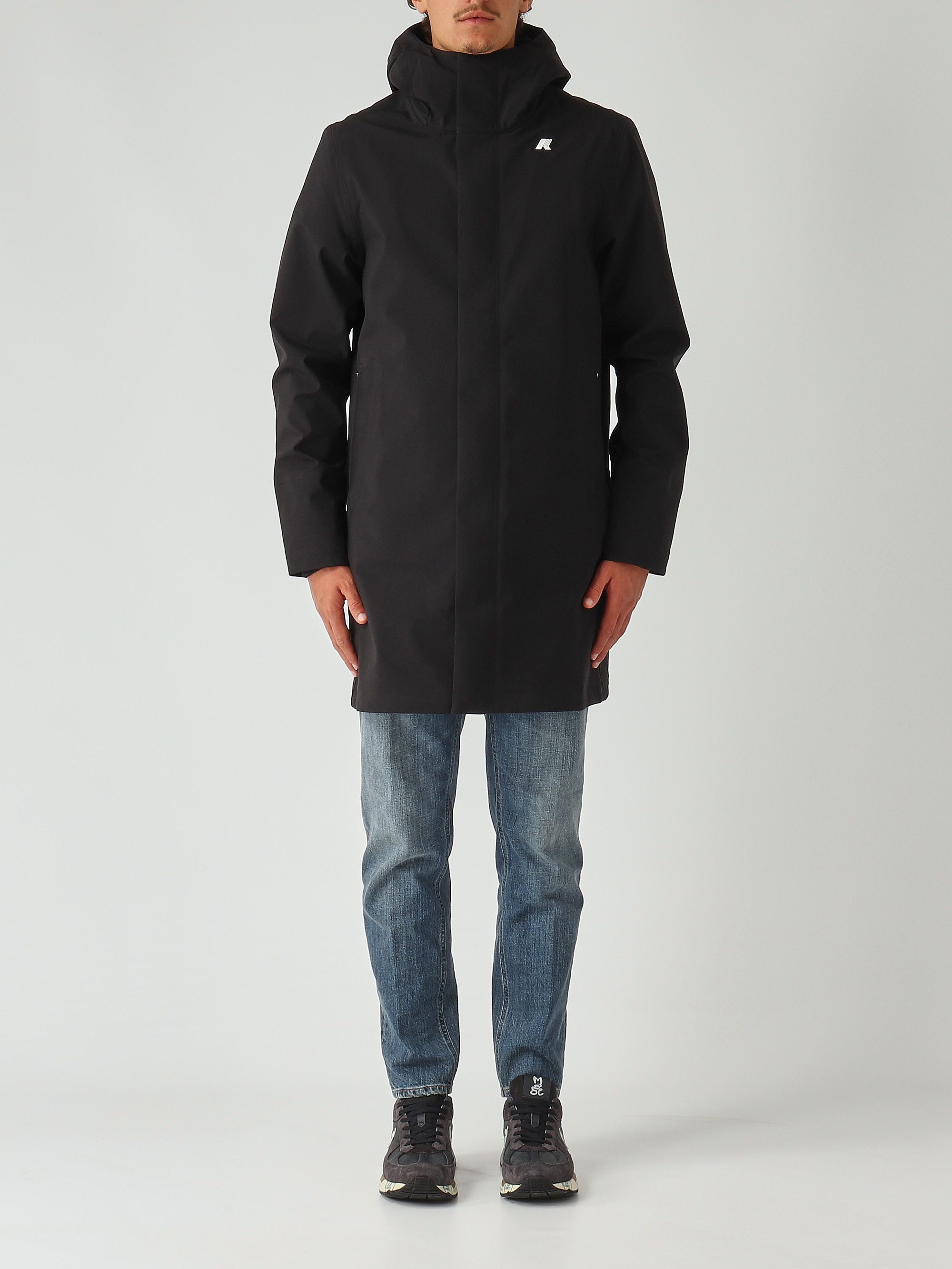 Thomas Bonded men's jacket in waterproof fabric k7126ww Black | Caposerio.com