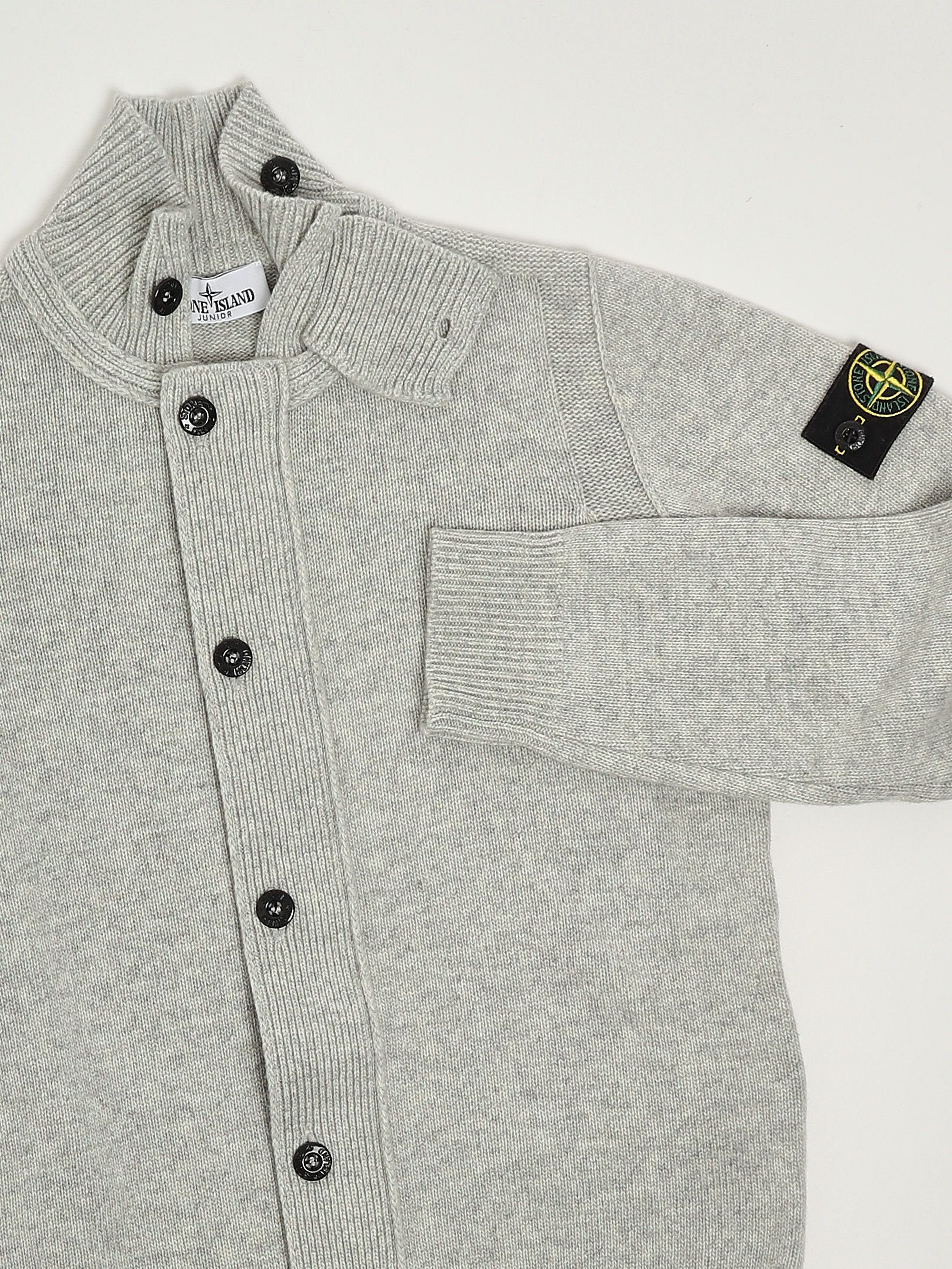 Cardigan bambino in misto lana e cashmere k2s165100003s00m1 Grigio Melange | Caposerio.com