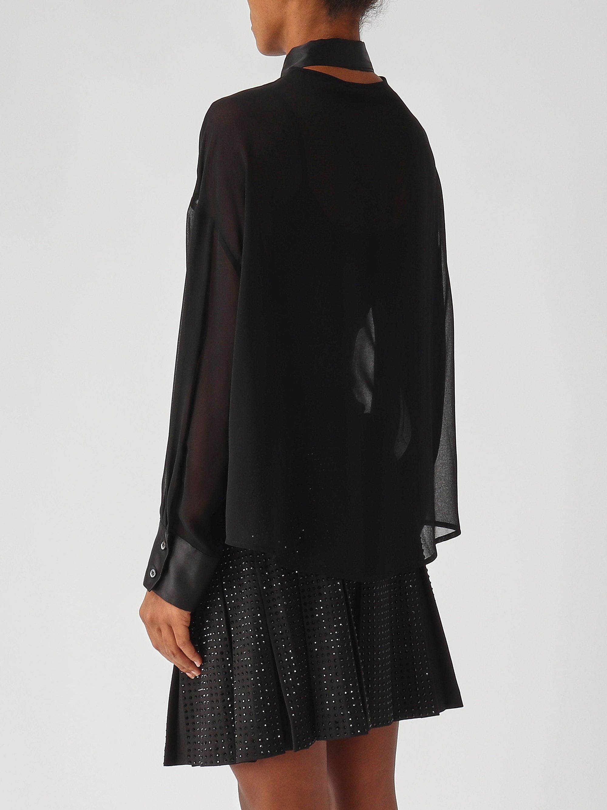 Chemise Marquilla en georgette extensible pour femme 106141a309 Noir ...