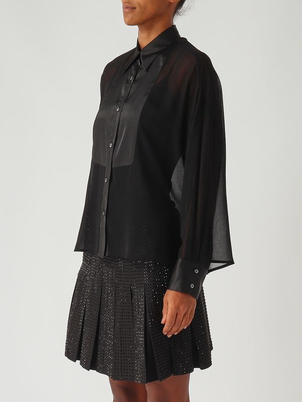 Chemise Marquilla en georgette extensible pour femme 106141a309 Noir ...