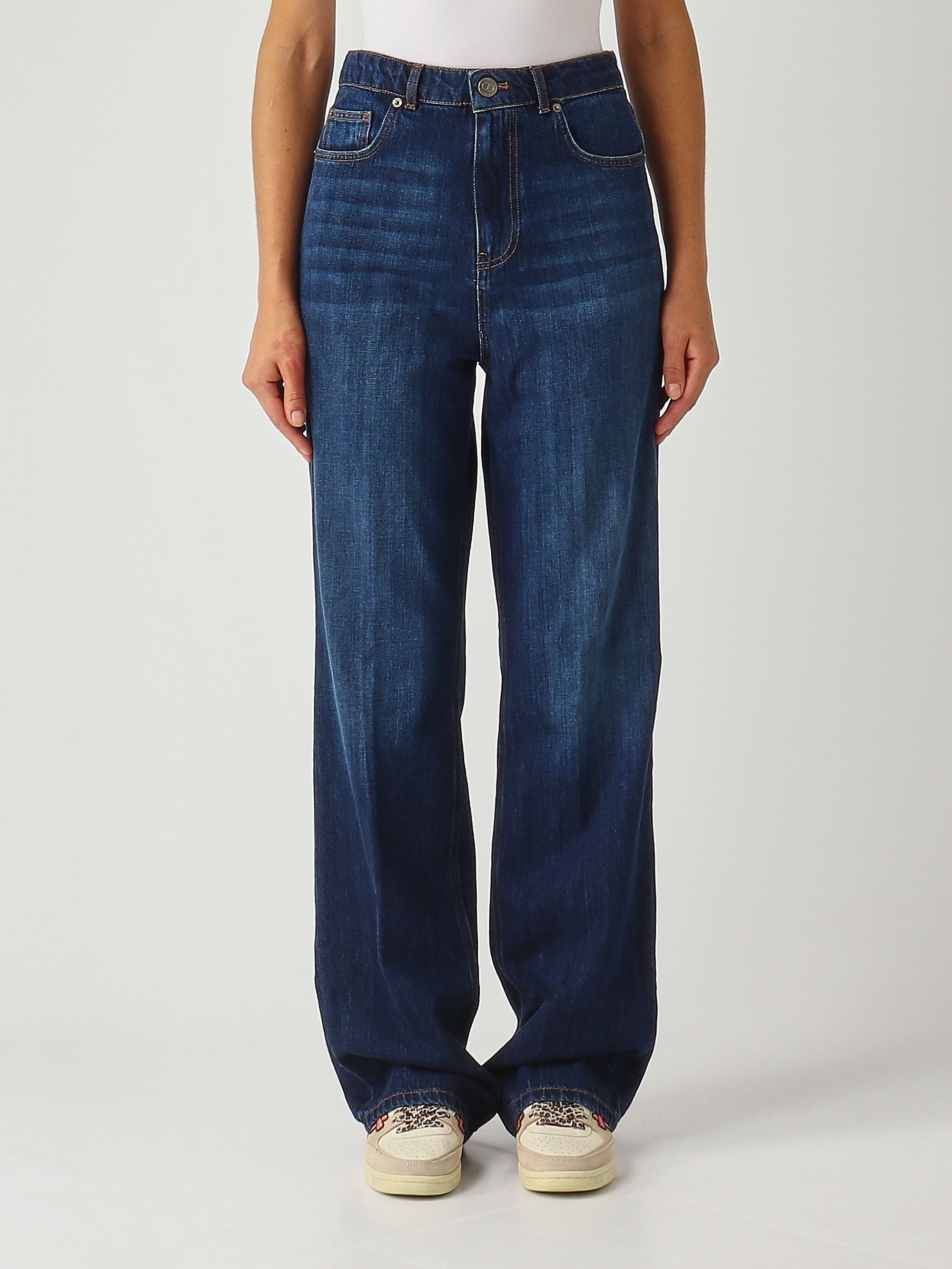 Twinset Women's cotton jeans - Dark Denim | Caposerio.com
