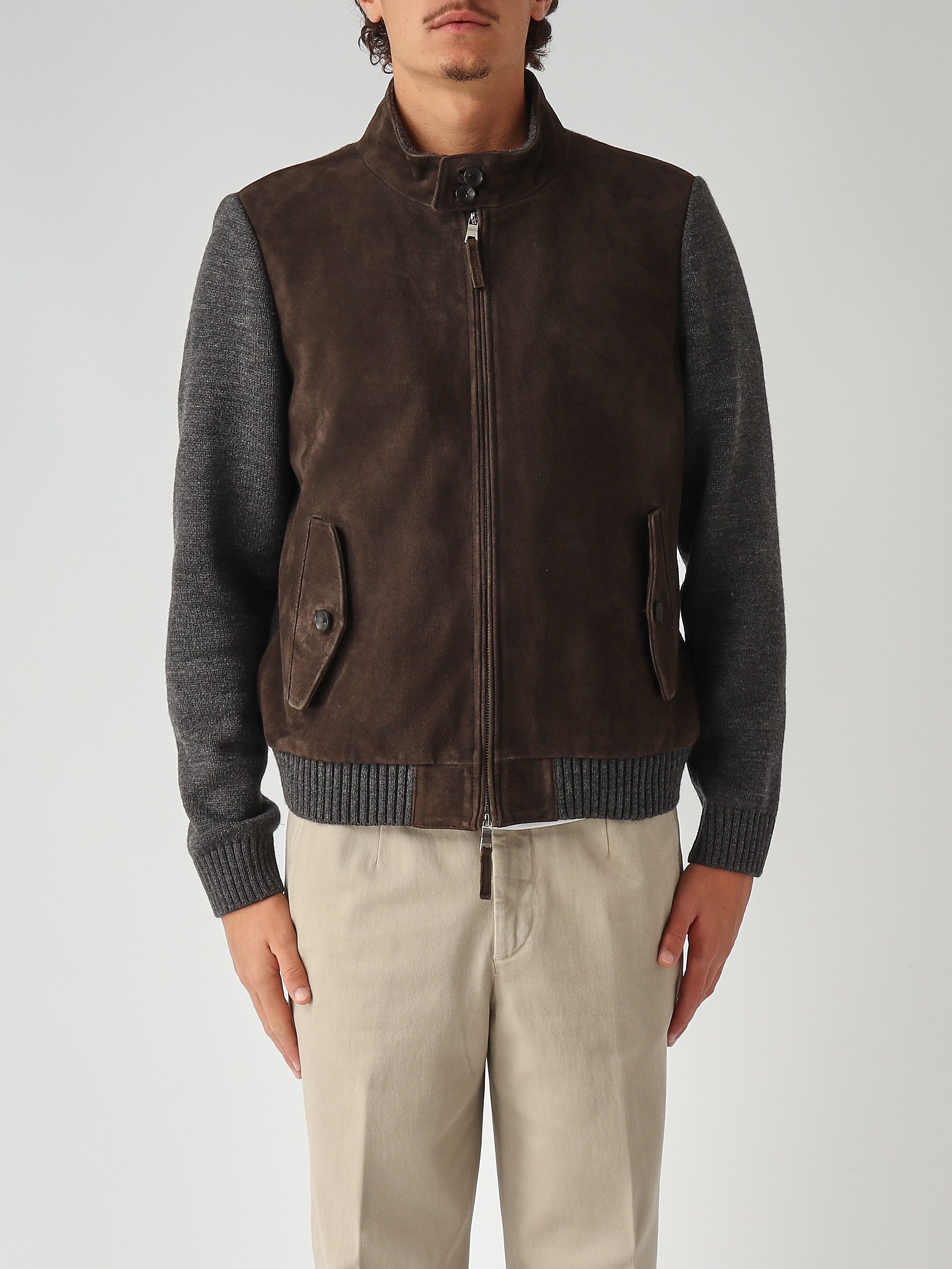 The Jack Leathers Ethan men's leather jacket - Mocha-Stone | Caposerio.com