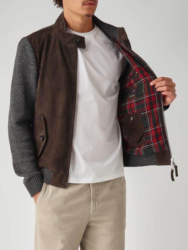 The Jack Leathers Ethan men's leather jacket - Mocha-Stone | Caposerio.com