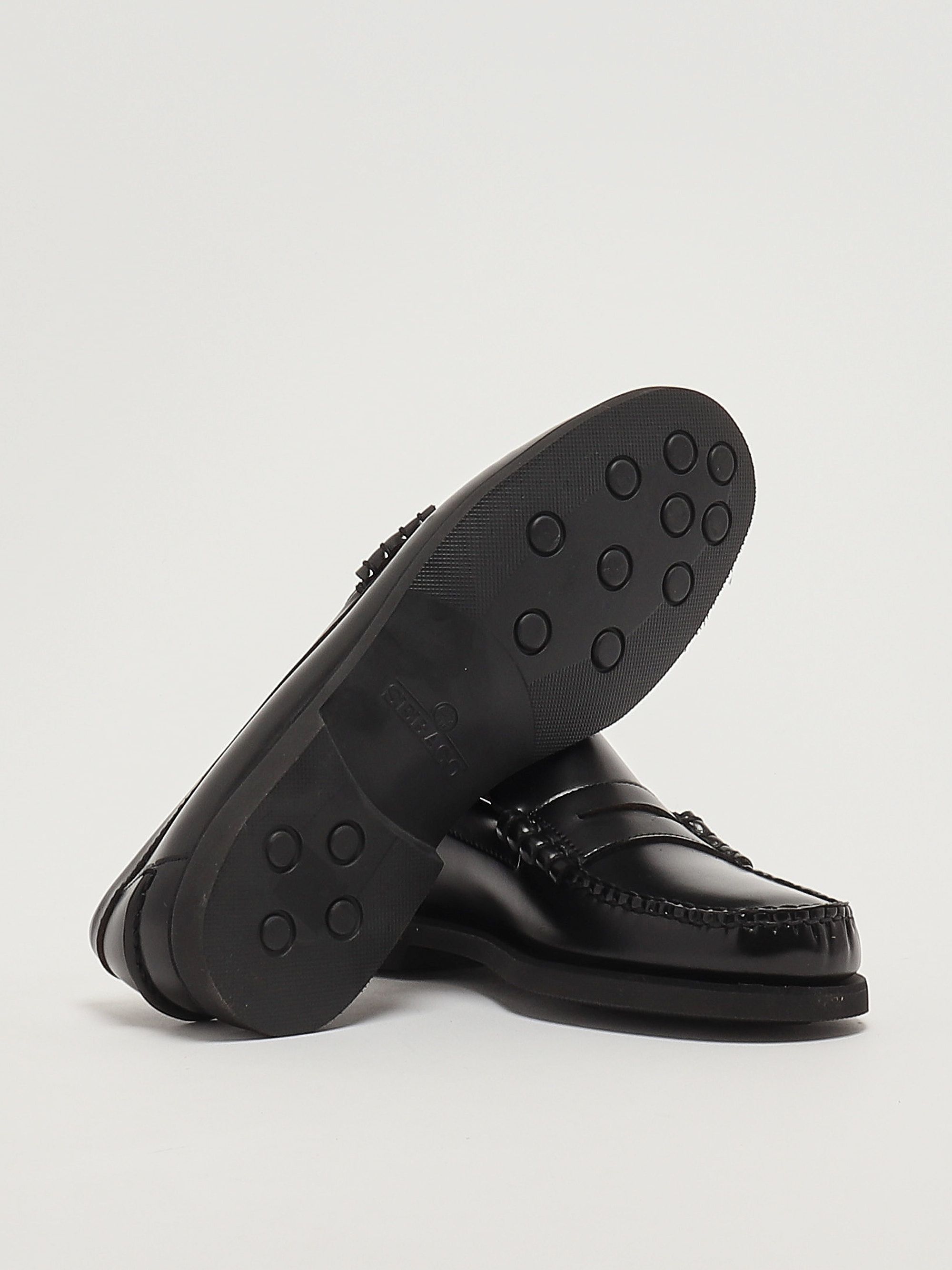 Sebago Mocassin homme Dan Po LT W en cuir - Noir | Caposerio.com