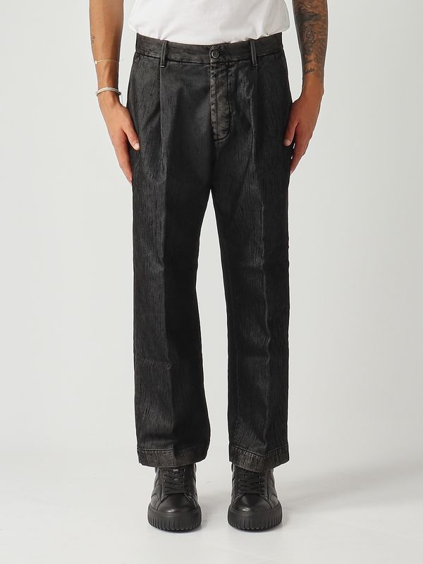 Philip cotton trousers for men 9fw25phl06 Black Denim | Caposerio.com