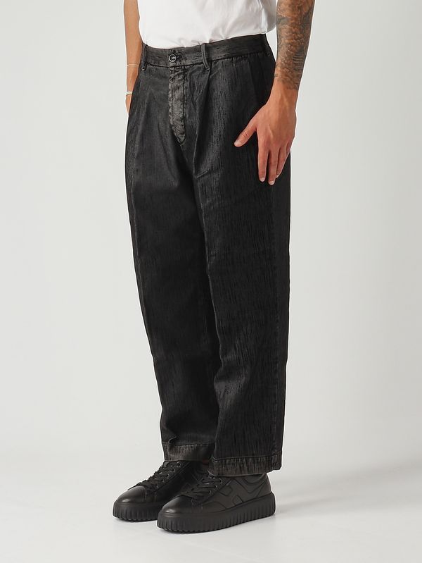 Philip cotton trousers for men 9fw25phl06 Black Denim | Caposerio.com
