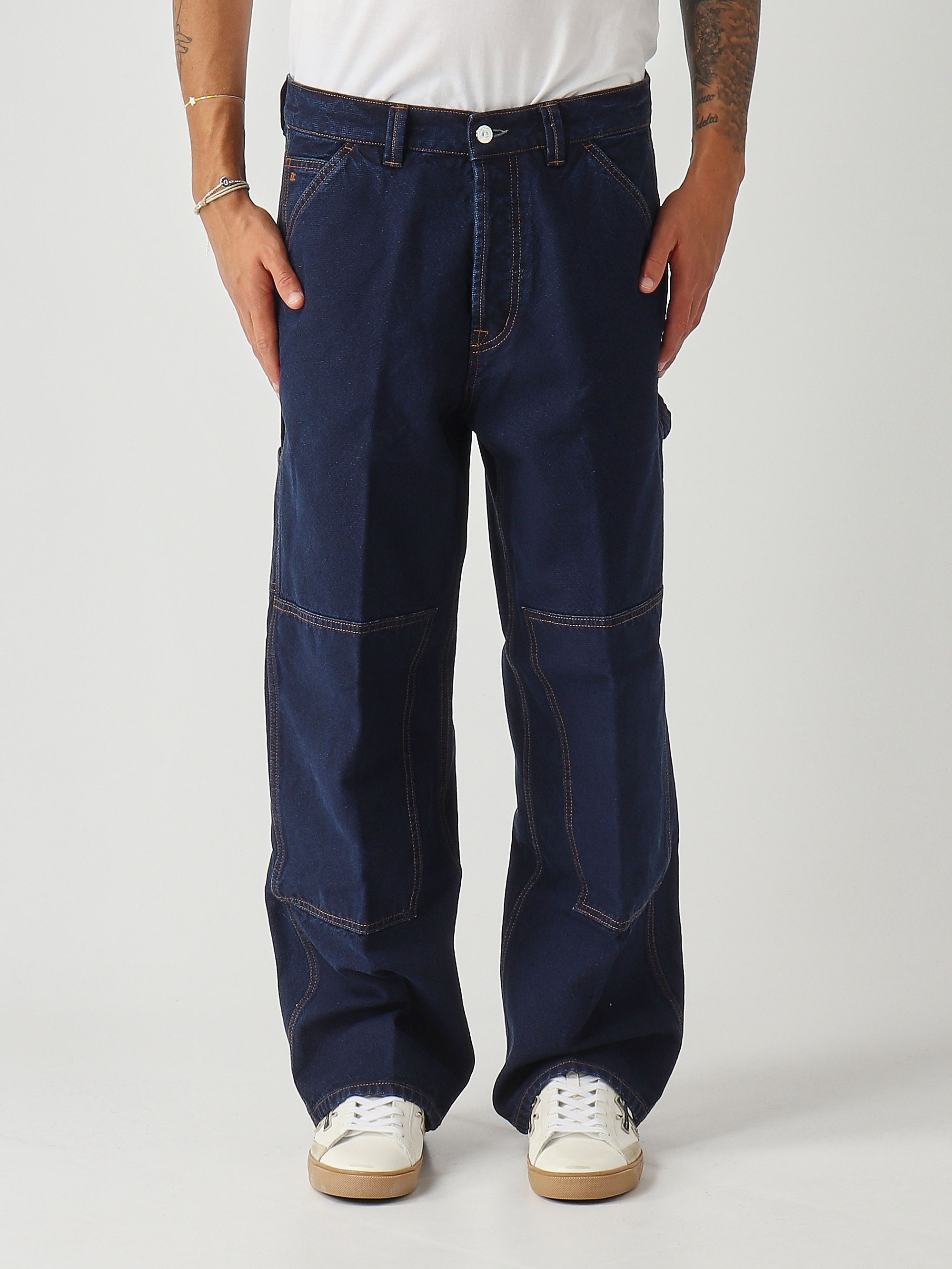 Jeans uomo Pat in cotone 9fw25pat06 Denim Blu | Caposerio.com
