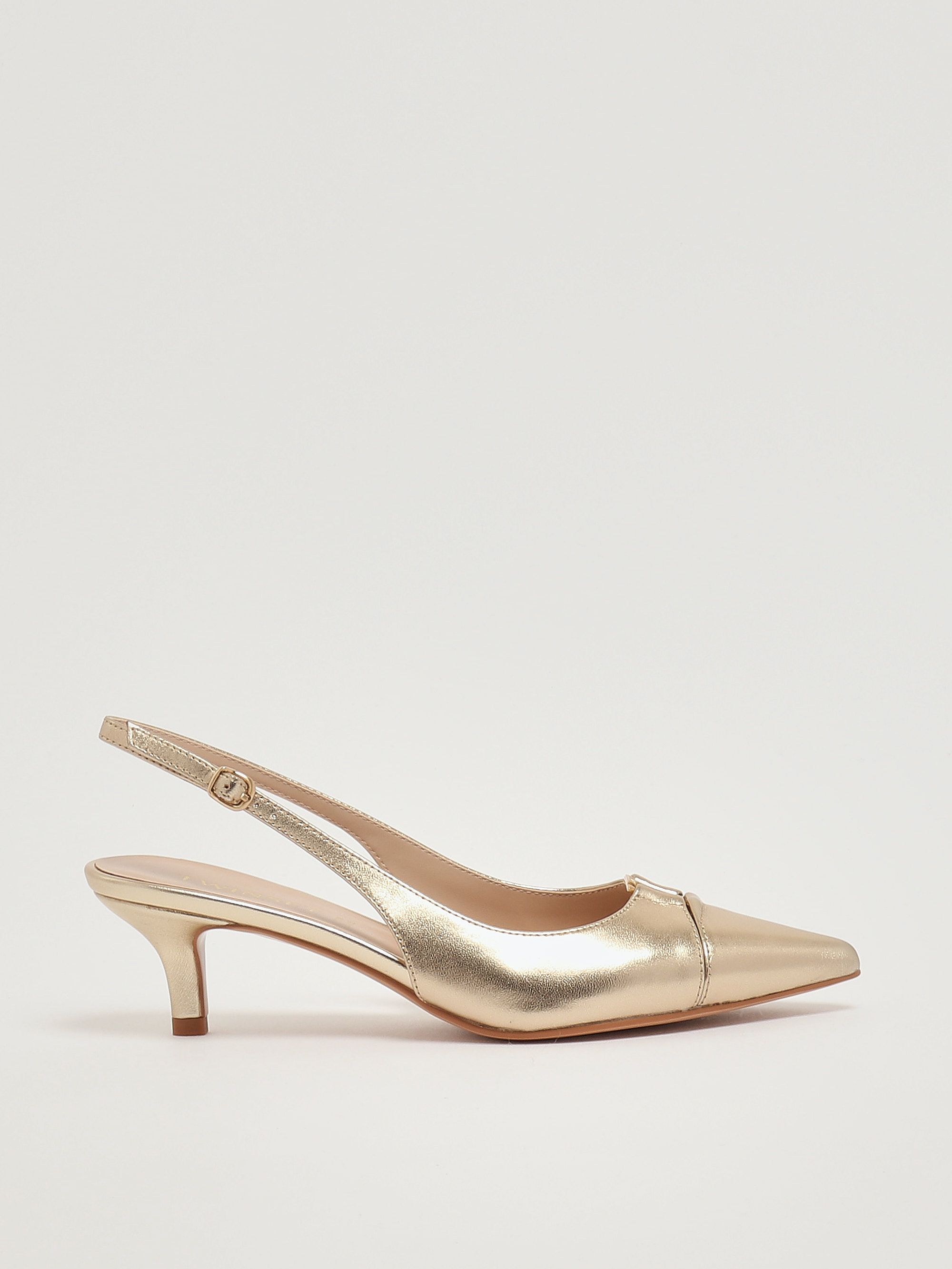 Zapatos de salón de mujer de piel 261tcp034 Platino | Caposerio.com