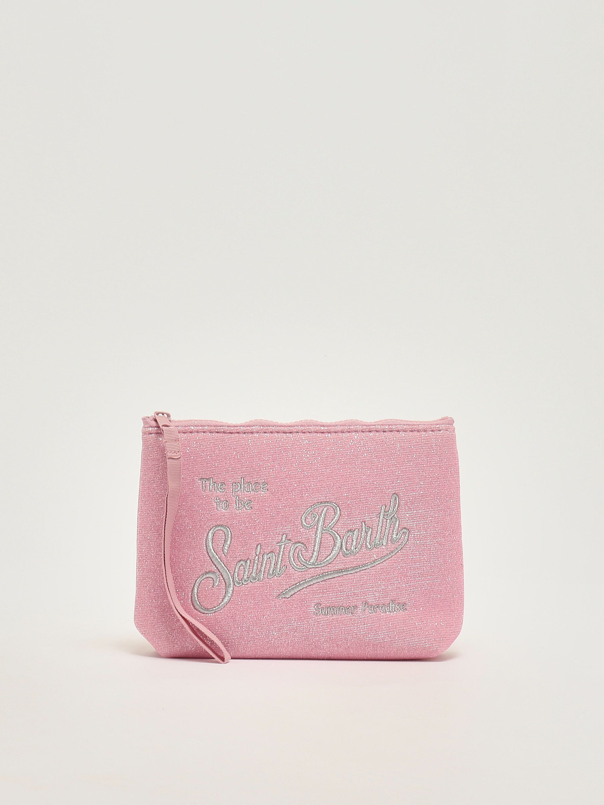 MC2 Saint Barth Pochette Aline en scuba lurex - Rose | Caposerio.com